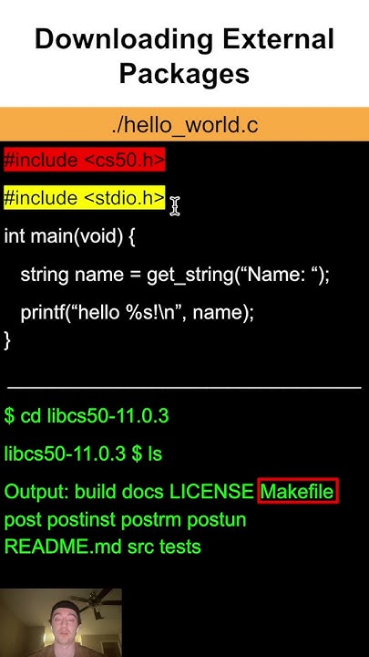 Making external libraries usable and automating program builds with Makefiles (part 1) - YouTube