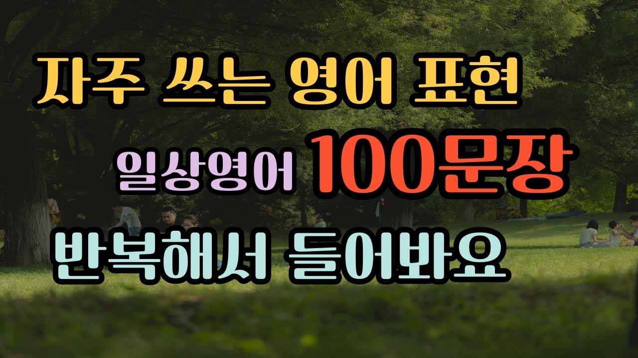 일상영어 100문장 자주 쓰는 영어 표현 생활영어기초 생활영어회화 기초생활영어회화 기초영어회화 필수영어회화