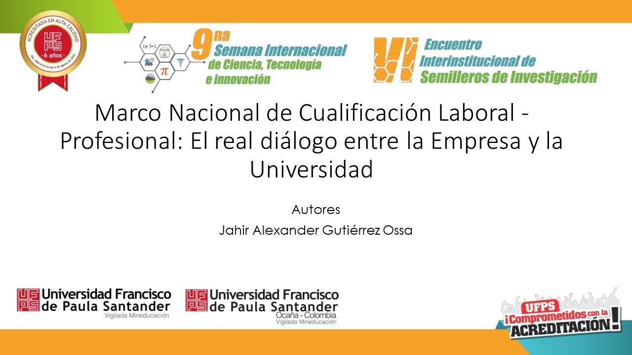 Marco Nacional de Cualificación Laboral - Profesional: El real diálogo ...
