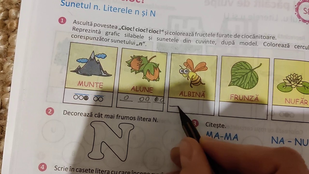Despărțirea în silabe a cuvintelor și reprezentarea sunetelor - YouTube