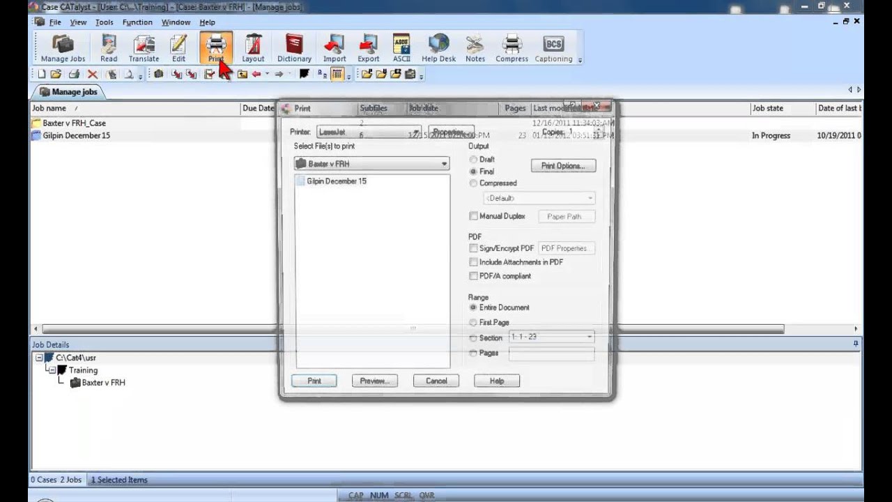 CATalyst Training: Print to PDF - YouTube
