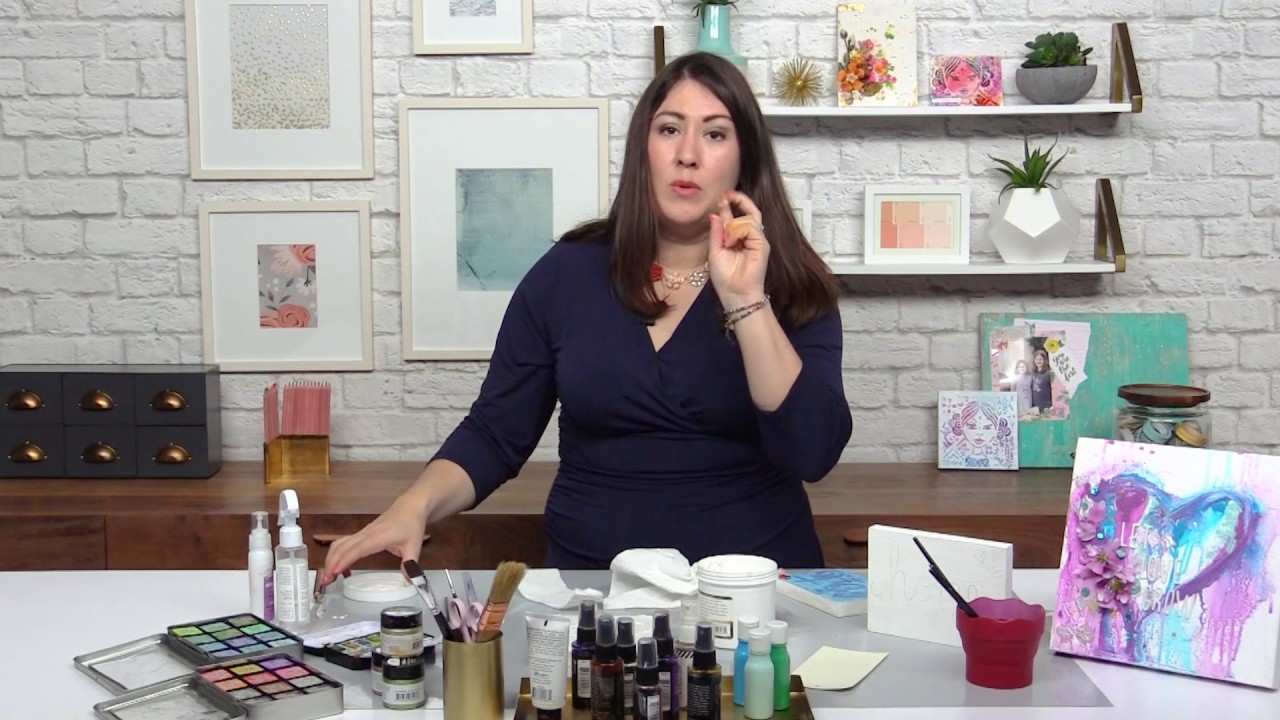 How to Create Layering, Color Bleeding and Mixing of Liquid Mediums ...