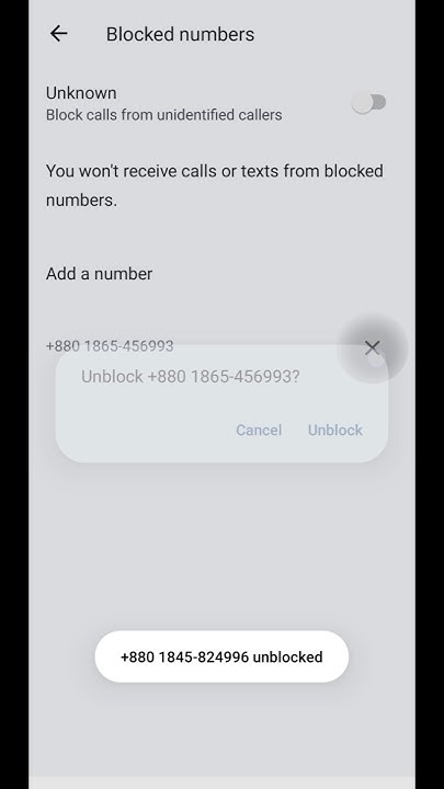 How to block and unblock the blacklist number 2024 [ কিভাবে ফোন নাম্বার ব্লক এবং আনব্লক করব ...