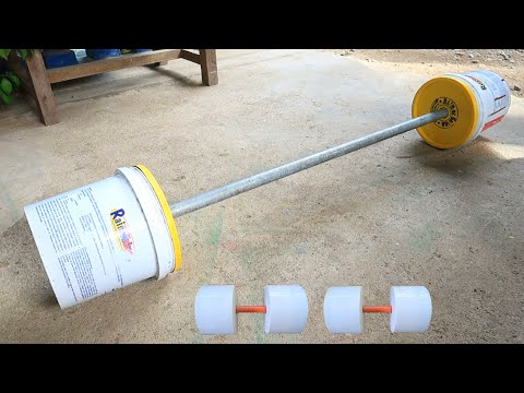 How to Make Homemade Cement Barbell