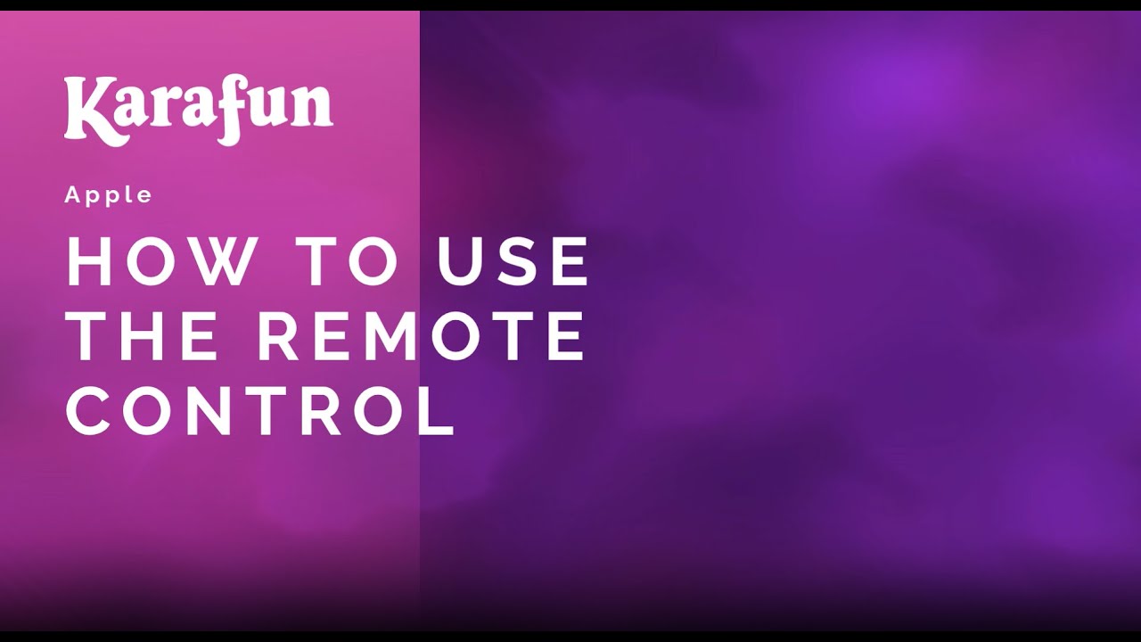 IOS How to use the remote control - YouTube