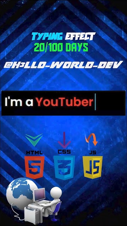 Typing Effect Using Html Css Js Days 20 100 Days Project Challenge Css Java Html