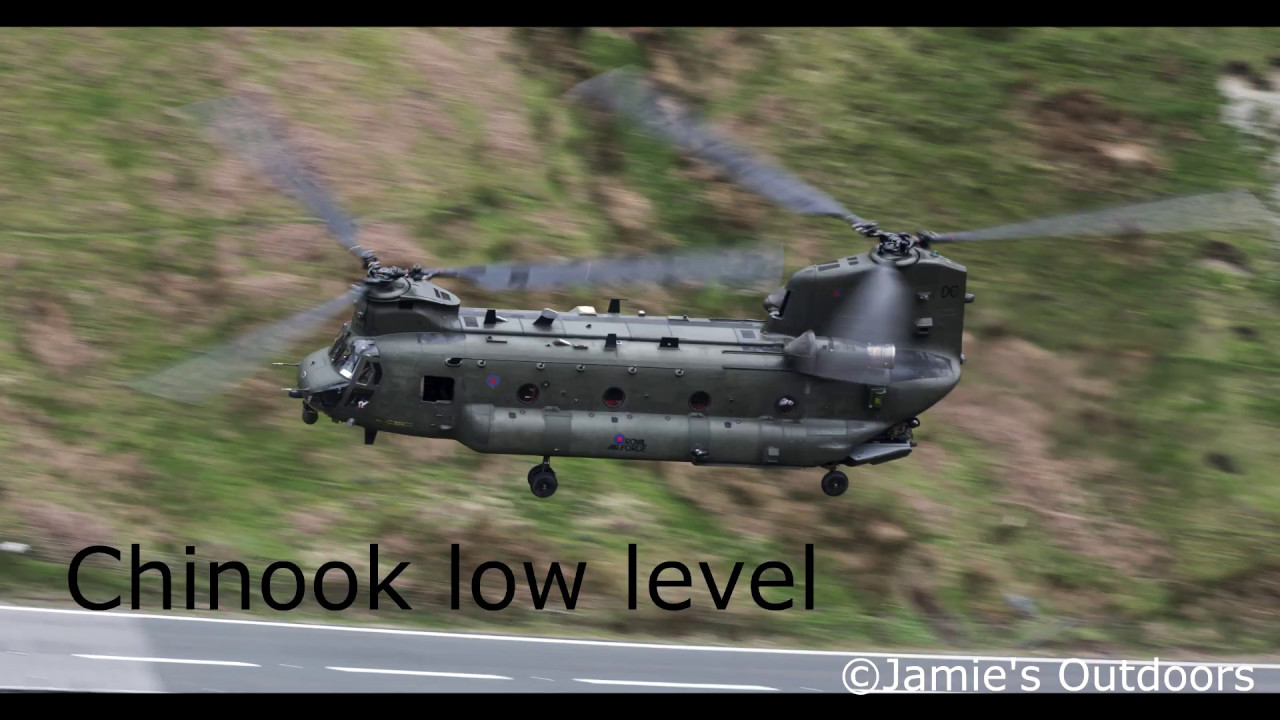 RAF Chinook | Low level in the Mach Loop - YouTube