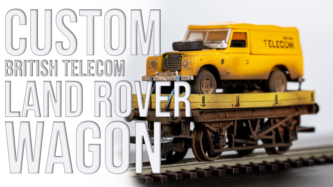 British Telecom Land Rover on Custom Flatbed Wagon Running Video ...