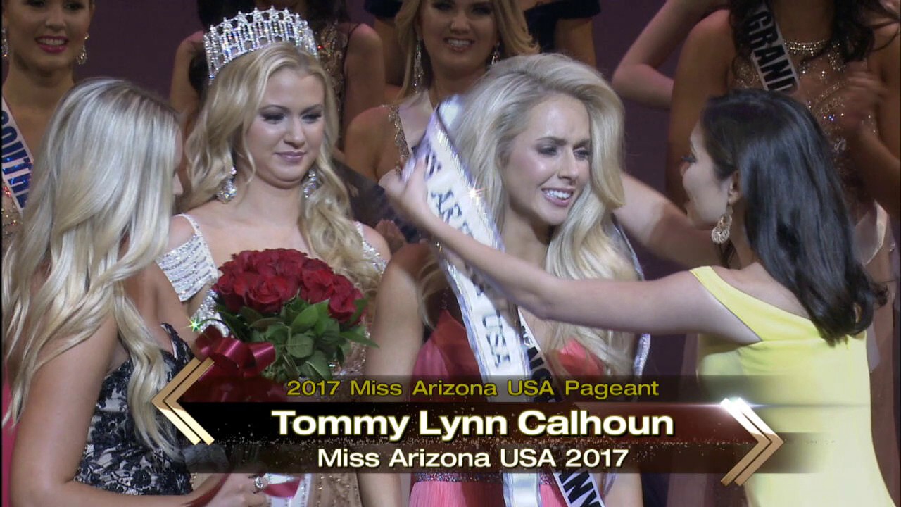 Tommy Lynn Calhoun is crowned Miss Arizona USA 2017! - YouTube