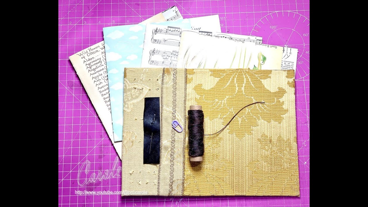 Signatures and Assembling Long Stitch Journal - YouTube