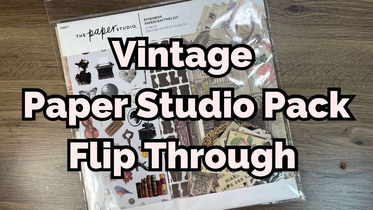 Vintage pack Flip Through / The Paper Studio - YouTube