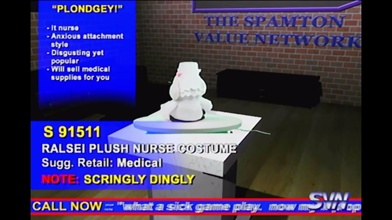 Spamton Value Network - Scringly Dingly Nurse Ralsei Plush - YouTube