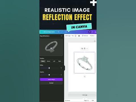 Add Realistic Reflection Effect in Canva | Step-by-Step Tutorial #canvatutorial #graphicdesign ...