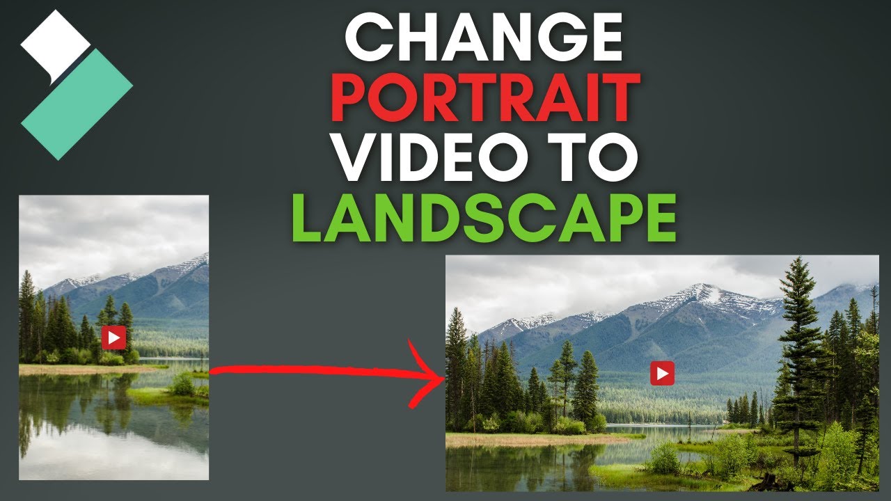 Change Portrait Video to Landscape in Filmora | Filmora Video Editing ...