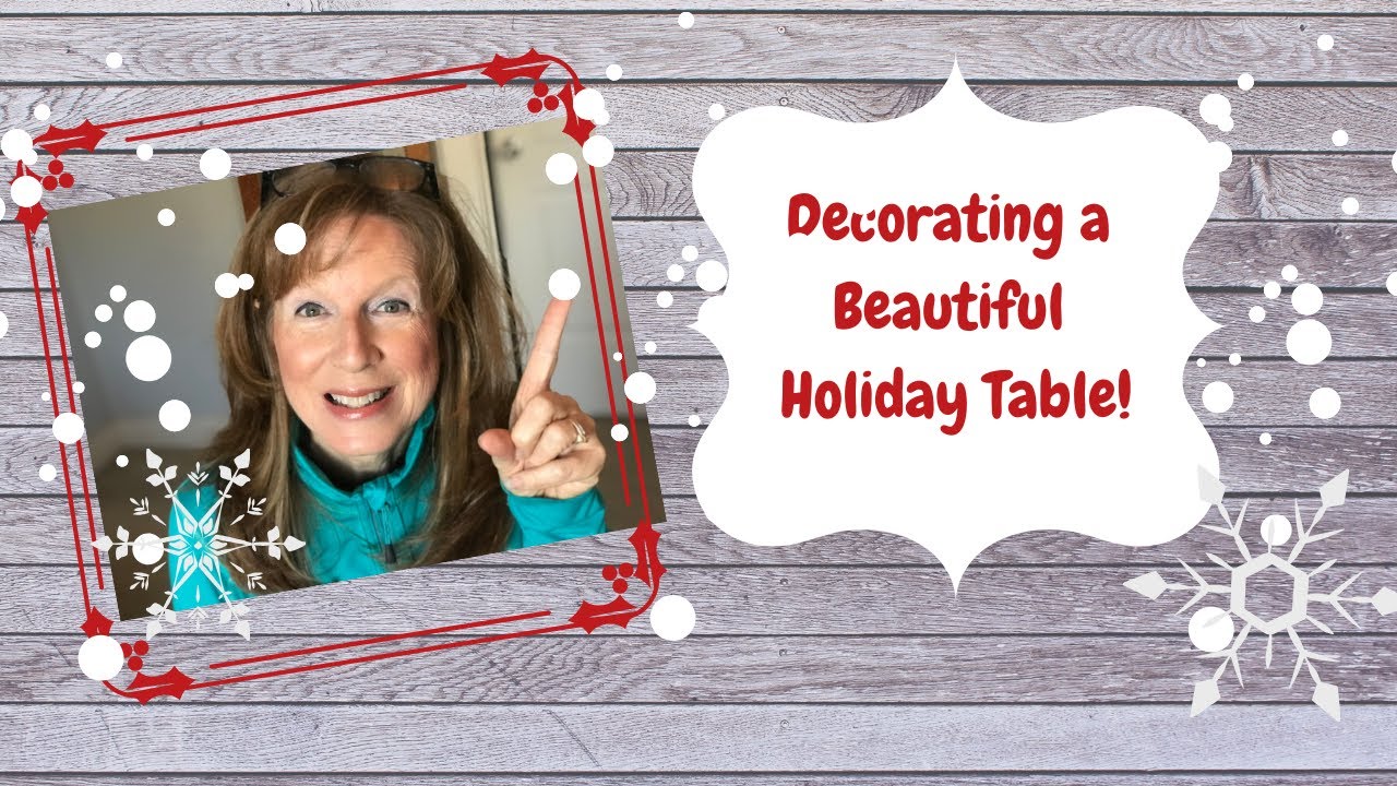 How To Decorate a Beautiful Table For Your December Holidays - YouTube