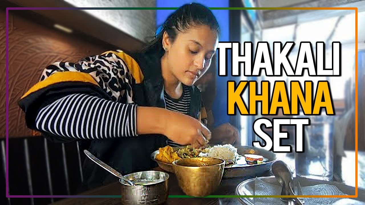 Thakali khana set Nepal cultural food - YouTube
