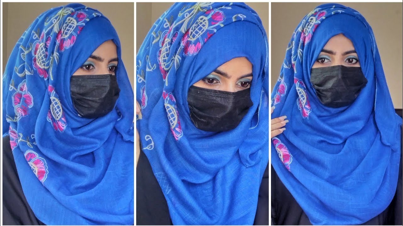 Eid / Summer Hijab Style 2021 | Full Coverage | Side layers Hijab ...