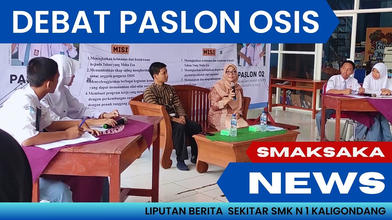 Debat Paslon Ketua & Wakil Ketua OSIS SMK N 1 Kaligondang 2023 - YouTube