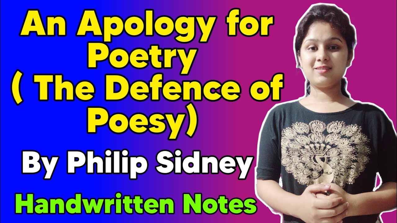 An Apology For Poetry Sidney | The Defence of Poesy by Philip Sidney ...