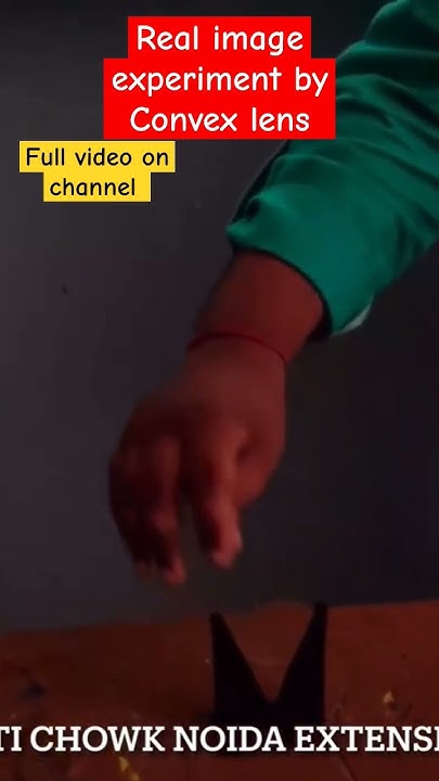Real image experiment by convex lens - YouTube