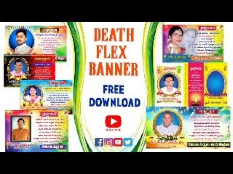 DEATH | TELUGU | FLEX BANNER PSD | FREE DOWNLOAD 2024 - YouTube