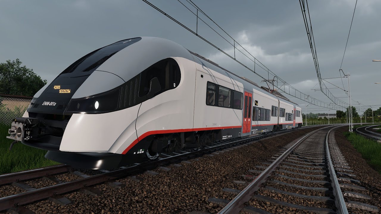 🚄SimRail - The Railway Simulator #5 EZT PESA EN96-001 ELF - Przejazd Os ...