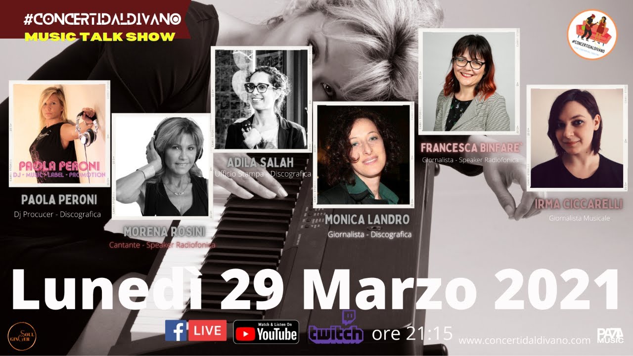 Music Talk Show by #concertidaldivano 29.03.2021 ore 21:15 - YouTube