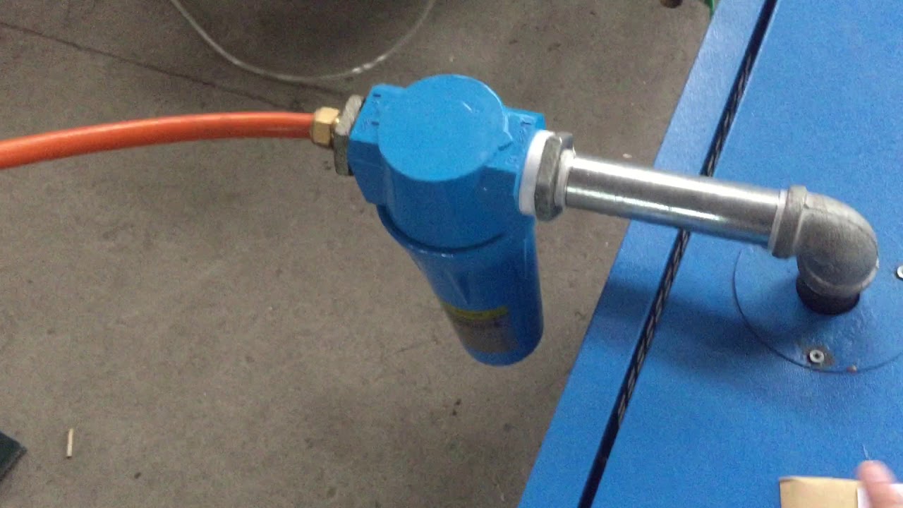 The video of connecting the air compressor, air tank, air filter, air ...