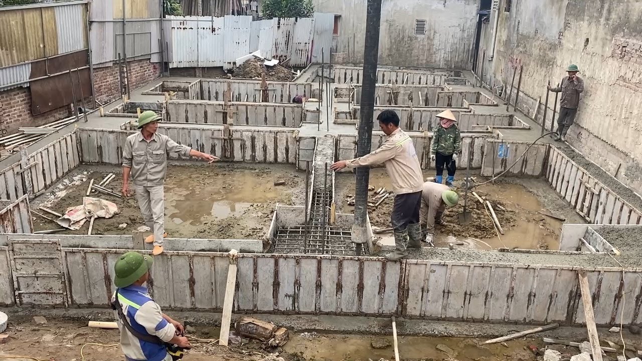 Construction technology for high-rise building foundation beam systems ...