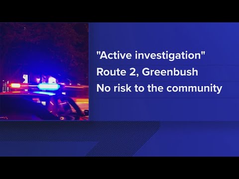 Law enforcement at scene of 'active investigation' in Greenbush - YouTube