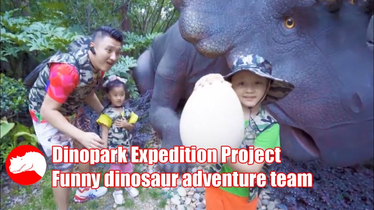 Dinosaur Expedition Team Here - Interacting with Dinopark Animatronics ...
