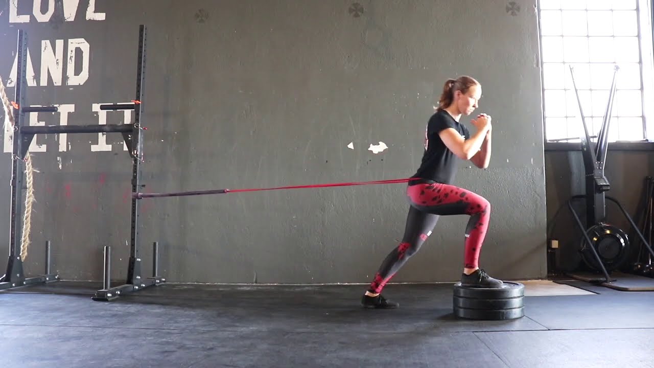 Resistance Band Step Up - YouTube