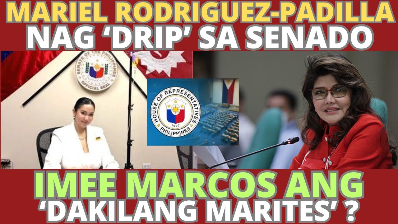 Mariel Rodriguez-Padilla nag 'drip' sa senado. Imee Marcos ang ...