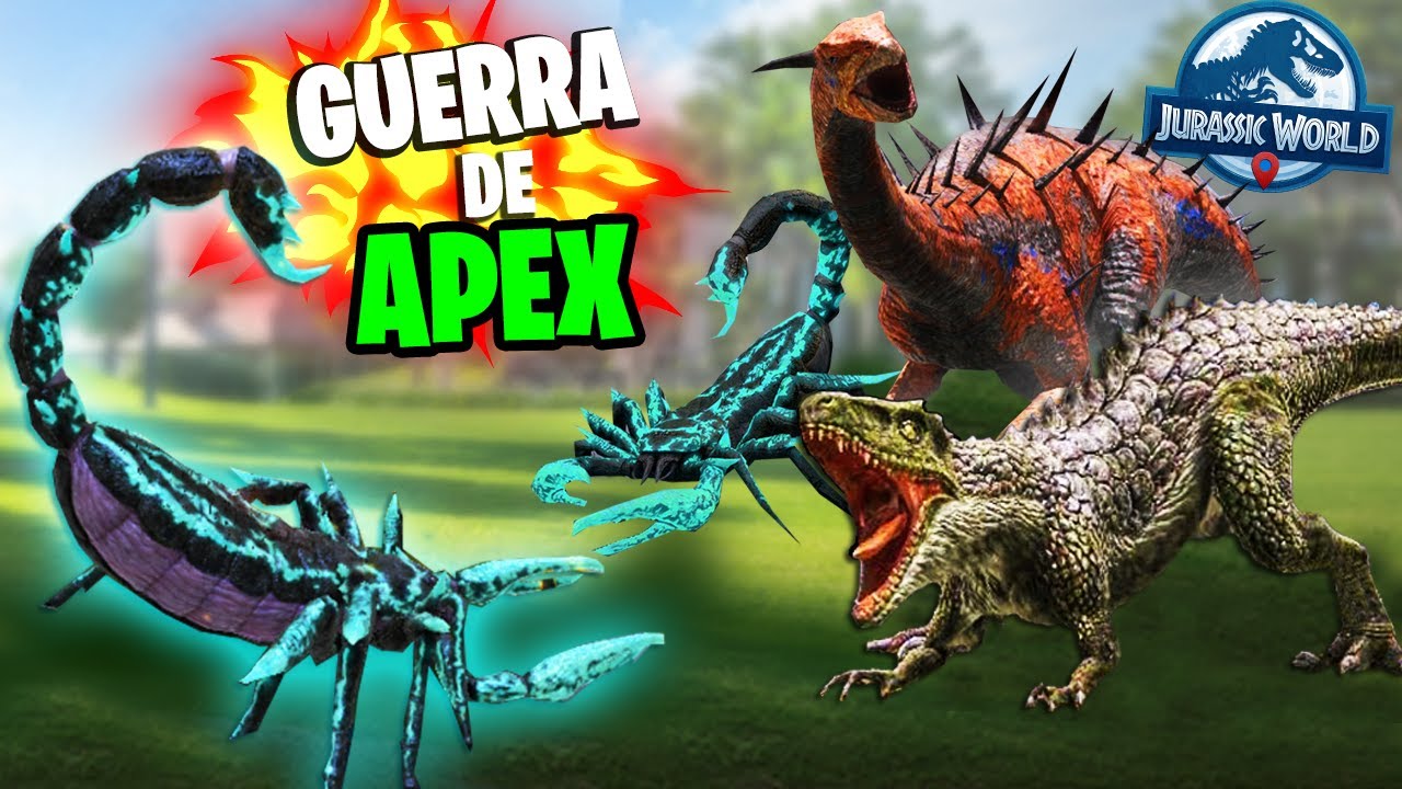 🦂 ALACRANIX vs TODOS los APEX! GEMINIDEUS, INDONEMYS [ Jurassic World ...