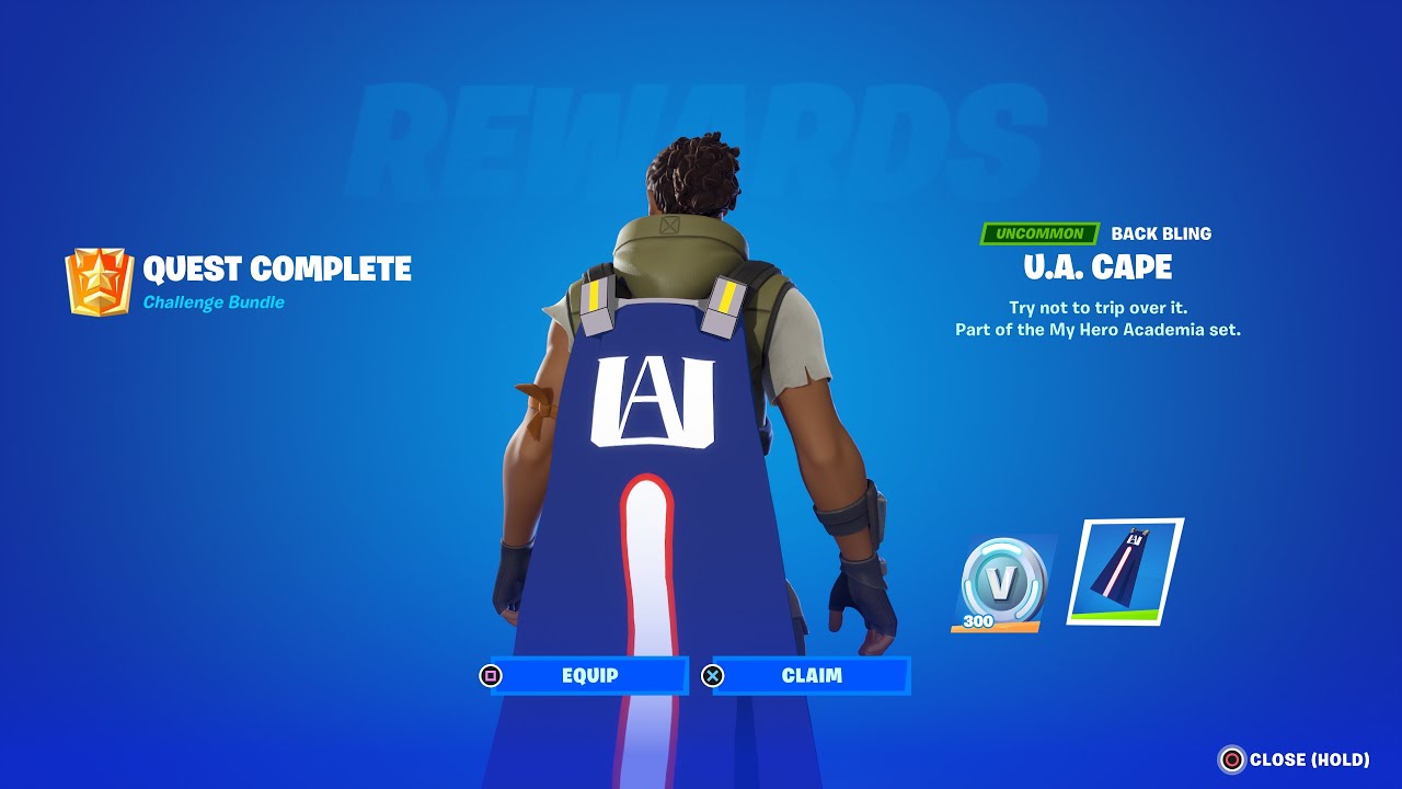 HOW TO GET MY HERO ACADEMIA U.A. CAPE BACK BLING IN FORTNITE! - YouTube