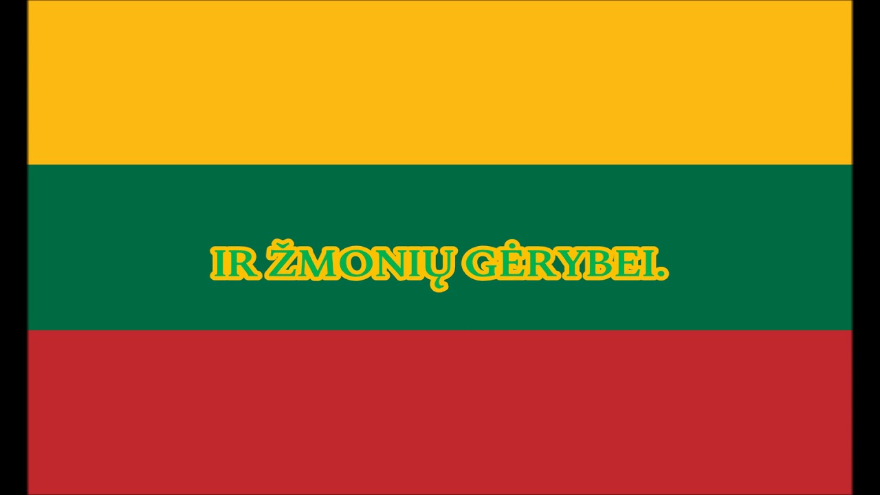 National Anthem of Lithuania (Official Instrumental version 2) - YouTube