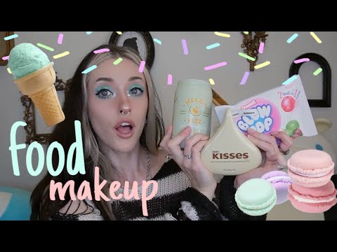 asmr 🍨 cutest food themed makeup haul - YouTube