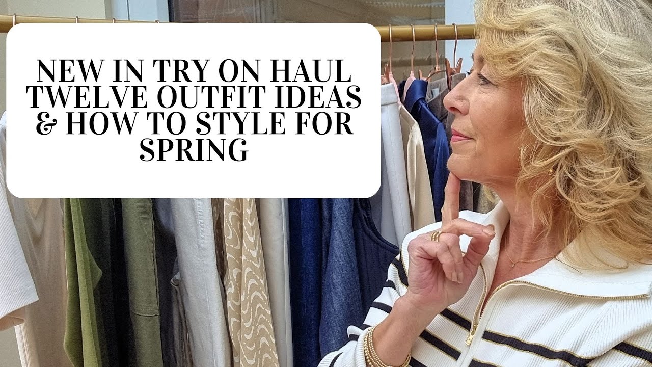 New in try on haul. twelve outfit ideas & how to style for spring - YouTube