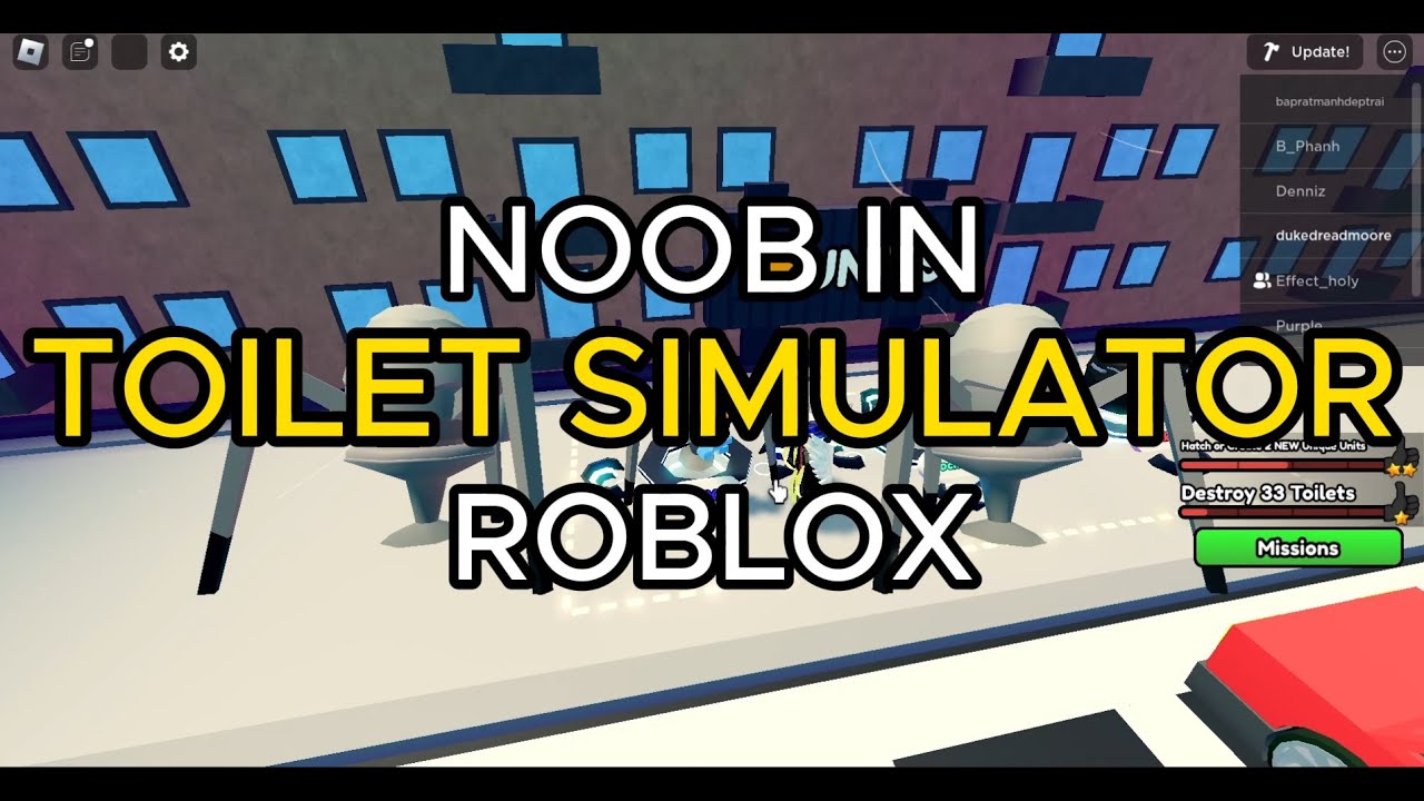 Noob in Toilet Simulator Roblox - YouTube