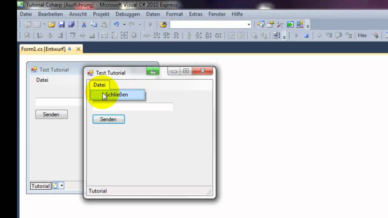 Tutorial - Fenster Schließen in Visual Studio 2010 mit C# [HD] Teil 2 ...