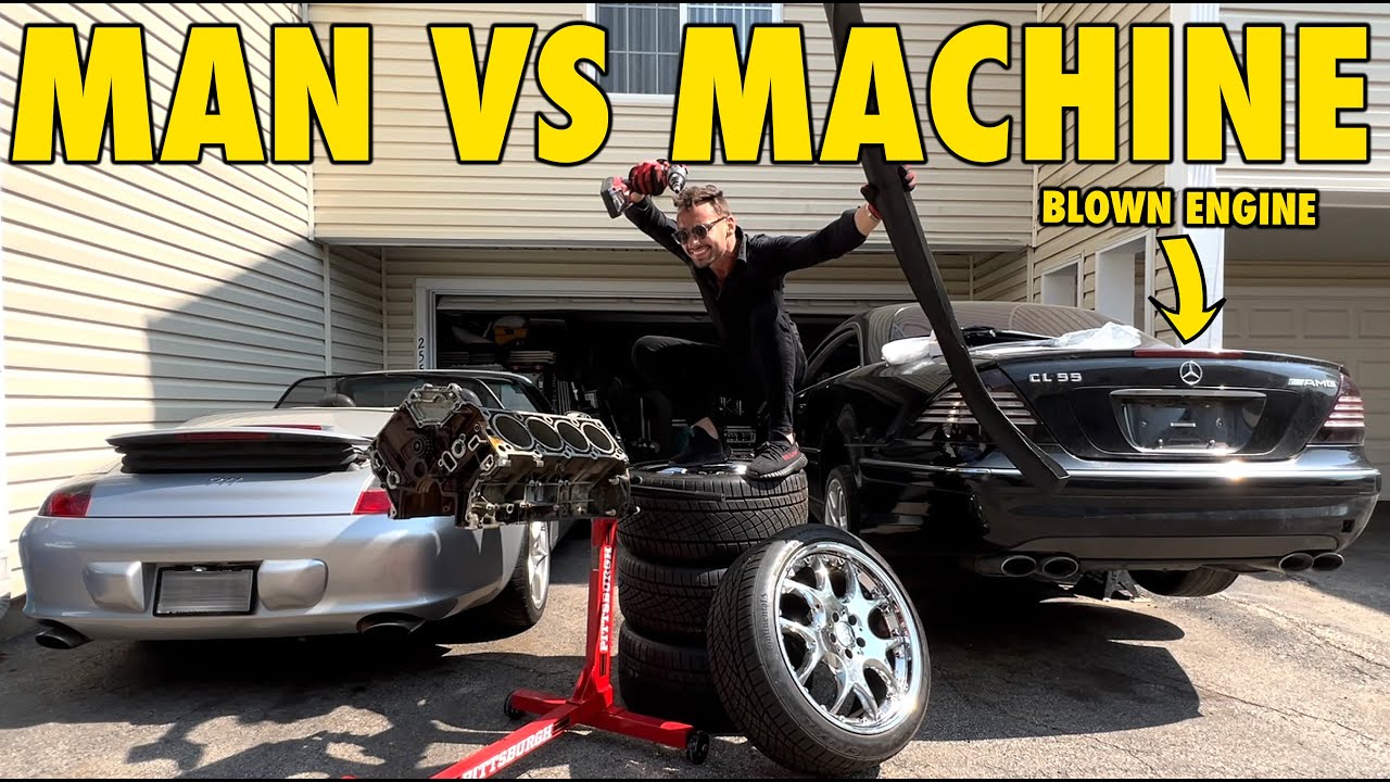Rebuilding a 2003 Mercedes CL55 AMG with a BLOWN ENGINE! | PART 1 - YouTube