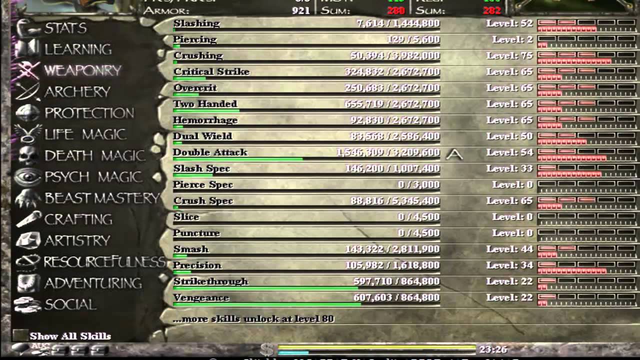 All my stats ! - YouTube