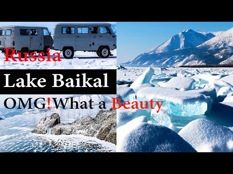 LAKE Baikal Russia | Siberia FROZEN lake Baikal video | Russia Baikal 4k video
