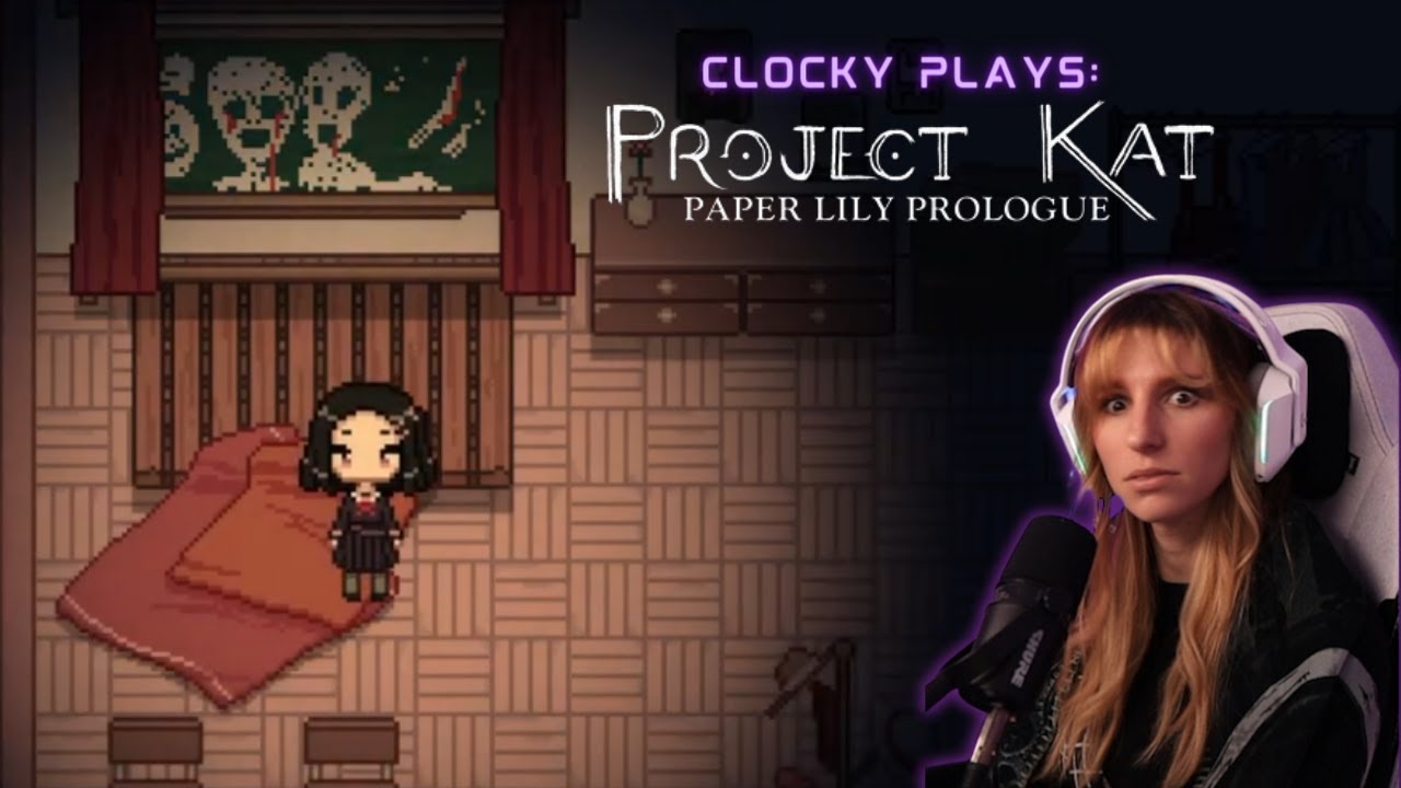 Project Kat - Paper Lily Prologue | Clocky Plays Indie Horror - YouTube