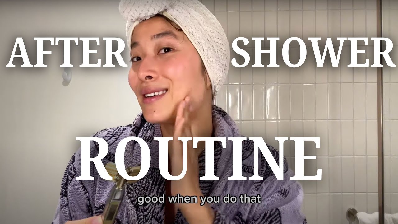 my after shower routine | new skincare routine - YouTube