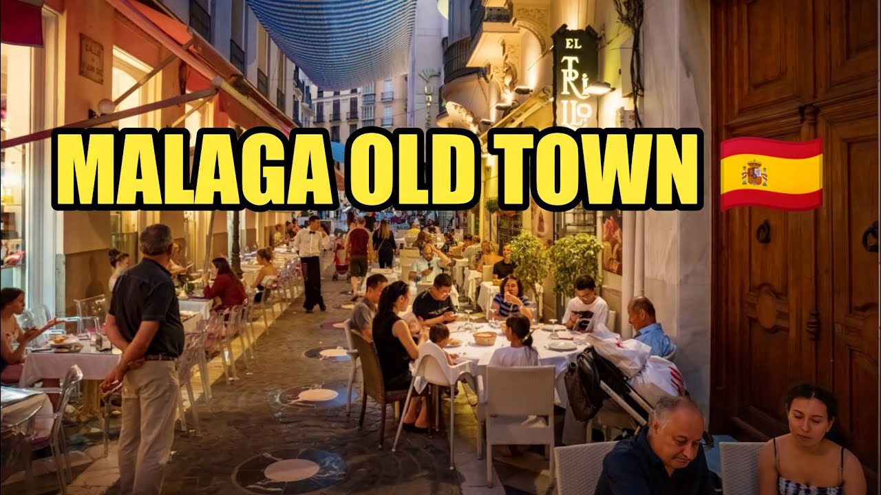 Walking in MALAGA - Evening Tour in the Old Town 🇪🇸 - YouTube