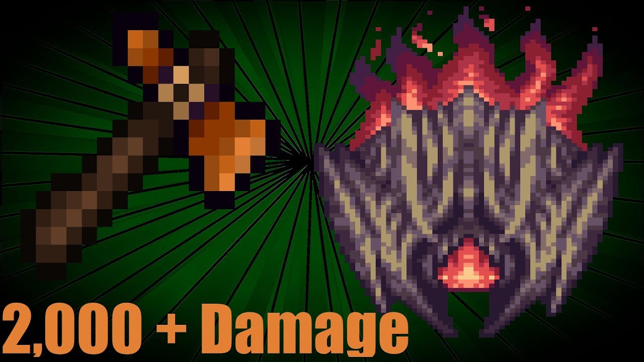 terraria crazy buffed up possessed hatchet vs supreme calamitas and ...