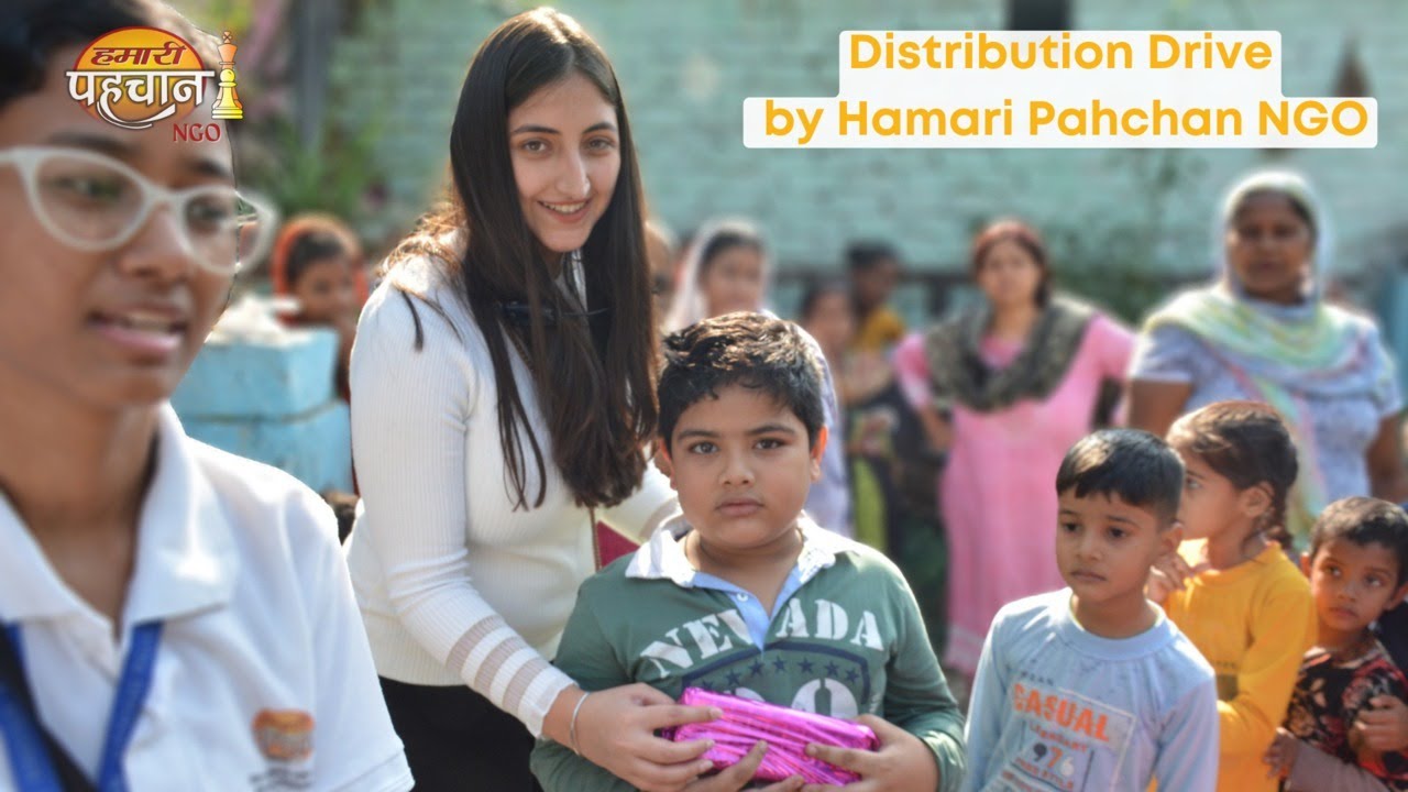 A Distribution Drive For Uplifting Our Children's Lives | Hamari Pahchan NGO - YouTube