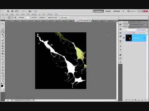 Photoshop CS5: Paint Splatter Text Tutorial - YouTube