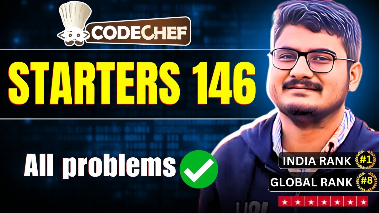 CodeChef Starters 146 Solution Discussion | All Problems - YouTube